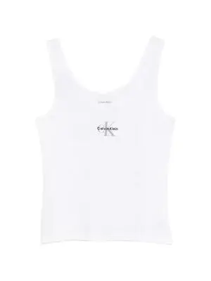 Calvin Klein Logo Tank Top - White
