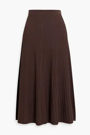 Simkhai Chiara Pleated Midi Skirt