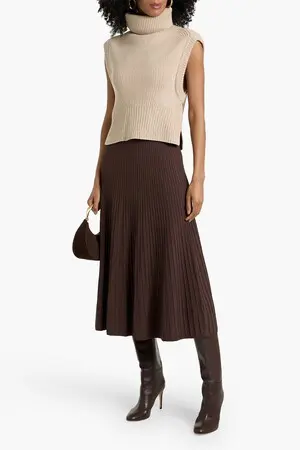 Simkhai Chiara Pleated Midi Skirt