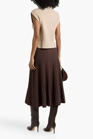 Simkhai Chiara Pleated Midi Skirt
