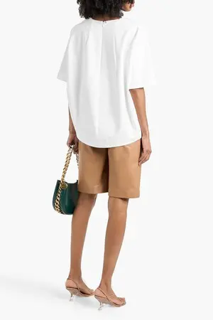 Simkhai Aude Cotton-blend Poplin Top