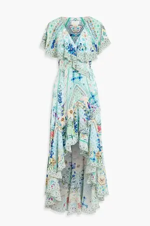 Silk Crepe de Chine Wrap Dresses