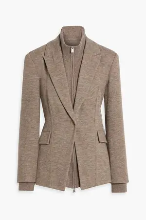 Simkhai Auden Layered Blazer Neutral