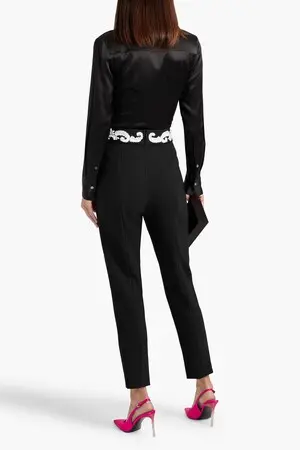 Carolina Herrera Embellished Slim-leg Pants