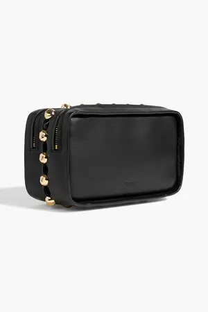 Simkhai Amaya Studded Leather Crossbody Bag - Black