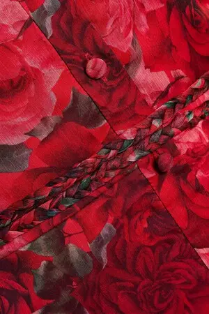 MIKAEL AGHAL Floral-print Crepon Dress