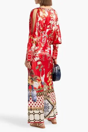 Camilla Crystal-embellished Printed Silk Maxi Dress