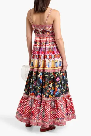 Camilla Crystal-embellished Printed Maxi Dress - Red