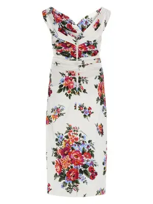Dolce & Gabbana Printed Satin Dress - Multicolour