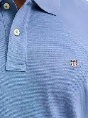 Gant Logo-embroidered Polo Shirt - Blue