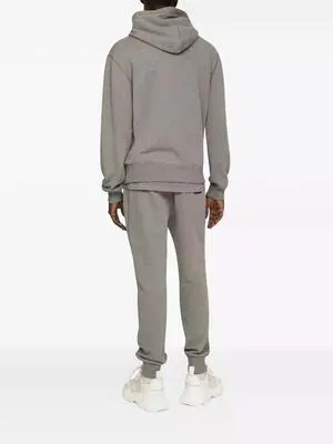 Dolce & Gabbana Logo-plaque Zip-up Hoodie - Grey