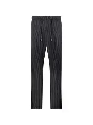 Philipp Plein Pinstripe Trousers - Black