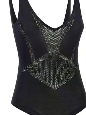 Elisabetta Franchi V-neck Bodysuit - Black