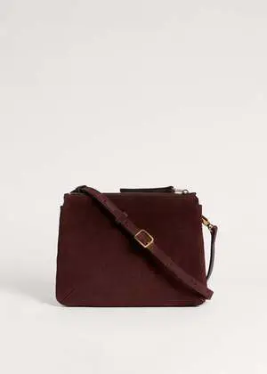 ME+EM Double Pouch Crossbody Bag - Dark Cinnamon