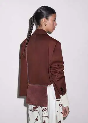 ME+EM Double Pouch Crossbody Bag - Dark Cinnamon