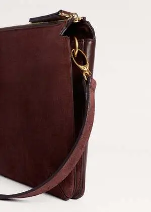 ME+EM Double Pouch Crossbody Bag - Dark Cinnamon