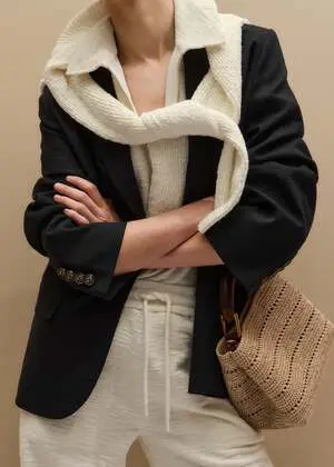 ME+EM Textured Jersey Swing Top