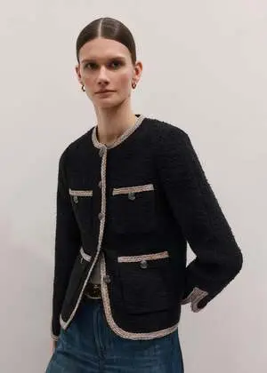ME+EM Straight Fit Jacket With Trims