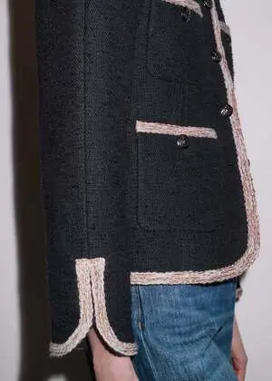 ME+EM Straight Fit Jacket With Trims