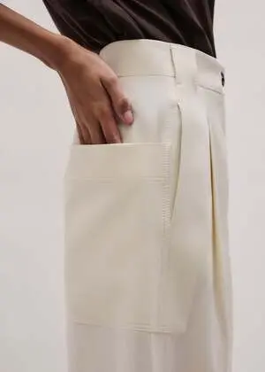 ME+EM Extreme Taper Trouser - Chalk