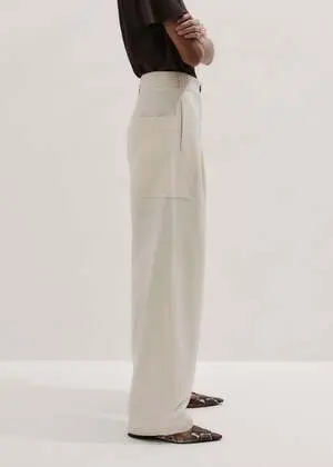 ME+EM Extreme Taper Trouser - Chalk
