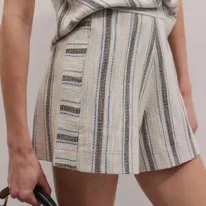 ME+EM Textured Stripe Swing Top
