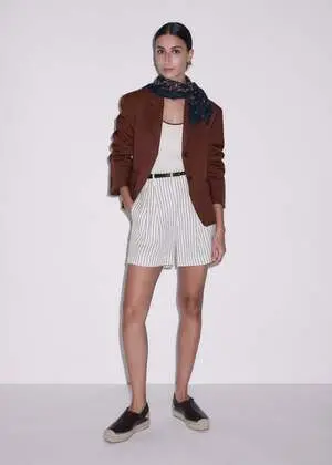 ME+EM Leather Slingback Espadrille - Chocolate