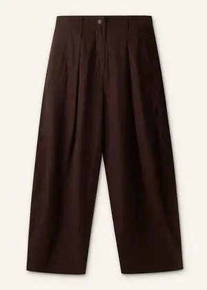 ME+EM Extreme Taper Trousers - Cocoa Brown