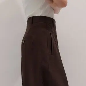 ME+EM Extreme Taper Trousers - Cocoa Brown