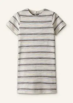 ME+EM Textured Stripe Mini Dress