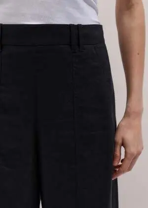 ME+EM Crop Wide-leg Trousers