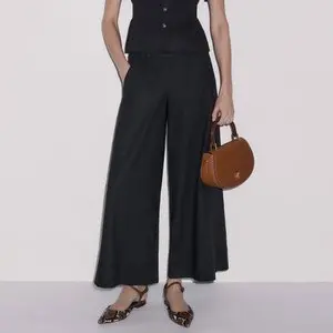 ME+EM Crease-less Linen Top With Shirred Waist