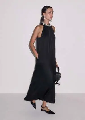 ME+EM Halterneck Shift Maxi Dress