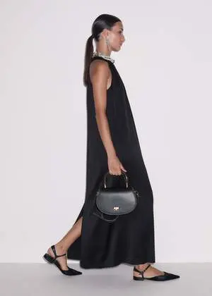 ME+EM Halterneck Shift Maxi Dress