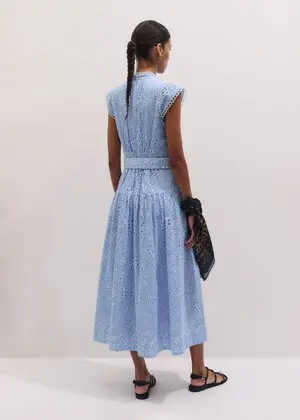 ME+EM Broderie Anglaise Maxi Dress With Belt