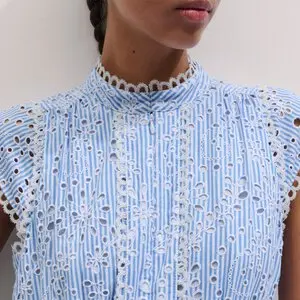 ME+EM Broderie Anglaise Maxi Dress With Belt