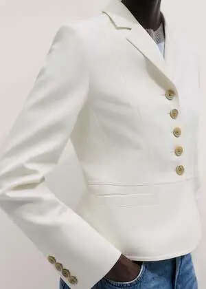 ME+EM Fitted Utility Jacket - Ivory
