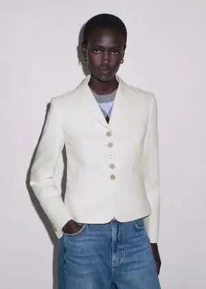 ME+EM Fitted Utility Jacket - Ivory