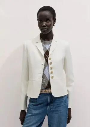 ME+EM Fitted Utility Jacket - Ivory