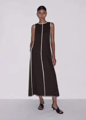 ME+EM Creaseless Linen Maxi Dress