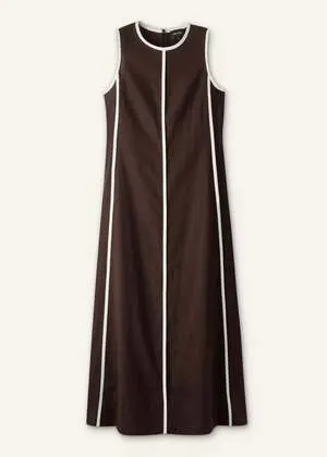 ME+EM Creaseless Linen Maxi Dress