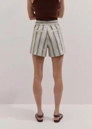 ME+EM Textured Stripe Shorts