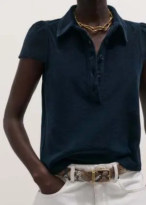 ME+EM Towelling Polo Shirt