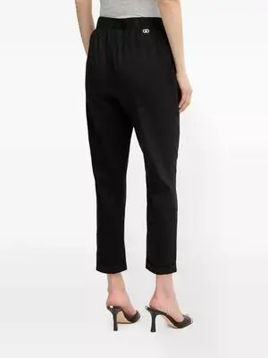 Liu Jo Cuffed Elasticated Trousers - Black