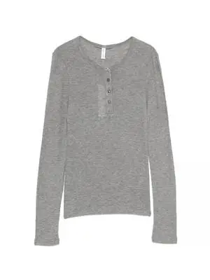 SAMSOE SAMSOE Buttoned Long-sleeve Top