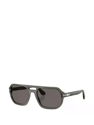 Persol Pilot Frame Sunglasses With Tinted Lenses - Grey