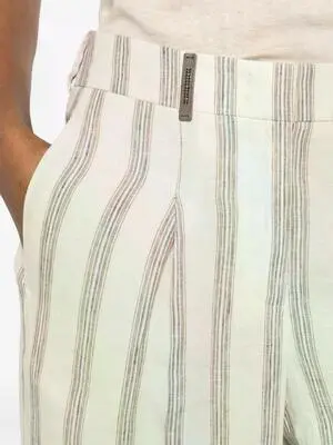 Peserico Striped Pleated Trousers