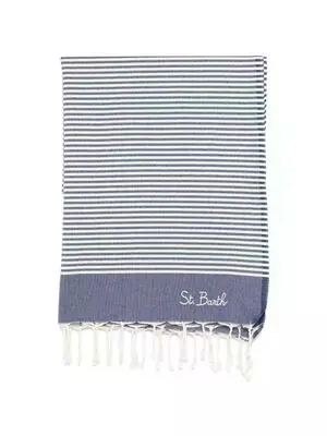 MC2 SAINT BARTH Foutas Beach Towel - Blue