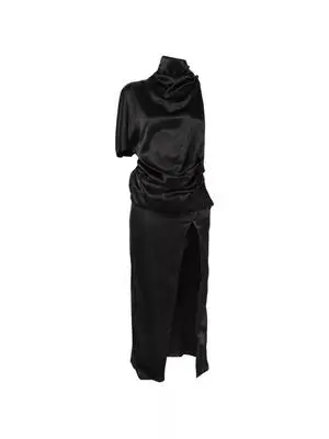 BATAKOVIC High-neck Midi Dress - Black