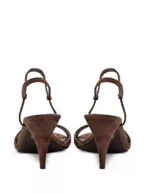 Jeffrey Campbell Calla Suede Sandals - Brown